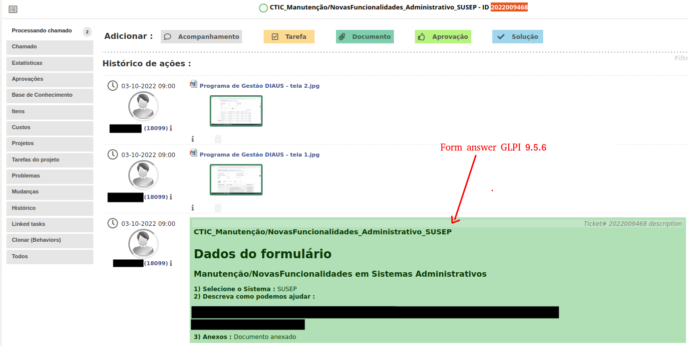 Ticket Processing Doesnt Show Form Answer · Issue 12952 · Glpi Projectglpi · Github 