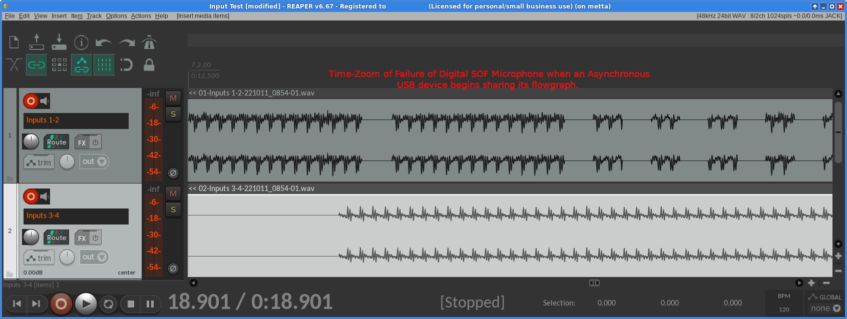 Tiger Lake SOF Digital Mic stutters when sharing flowgraph w/ USB devices. · Issue #6397 ...