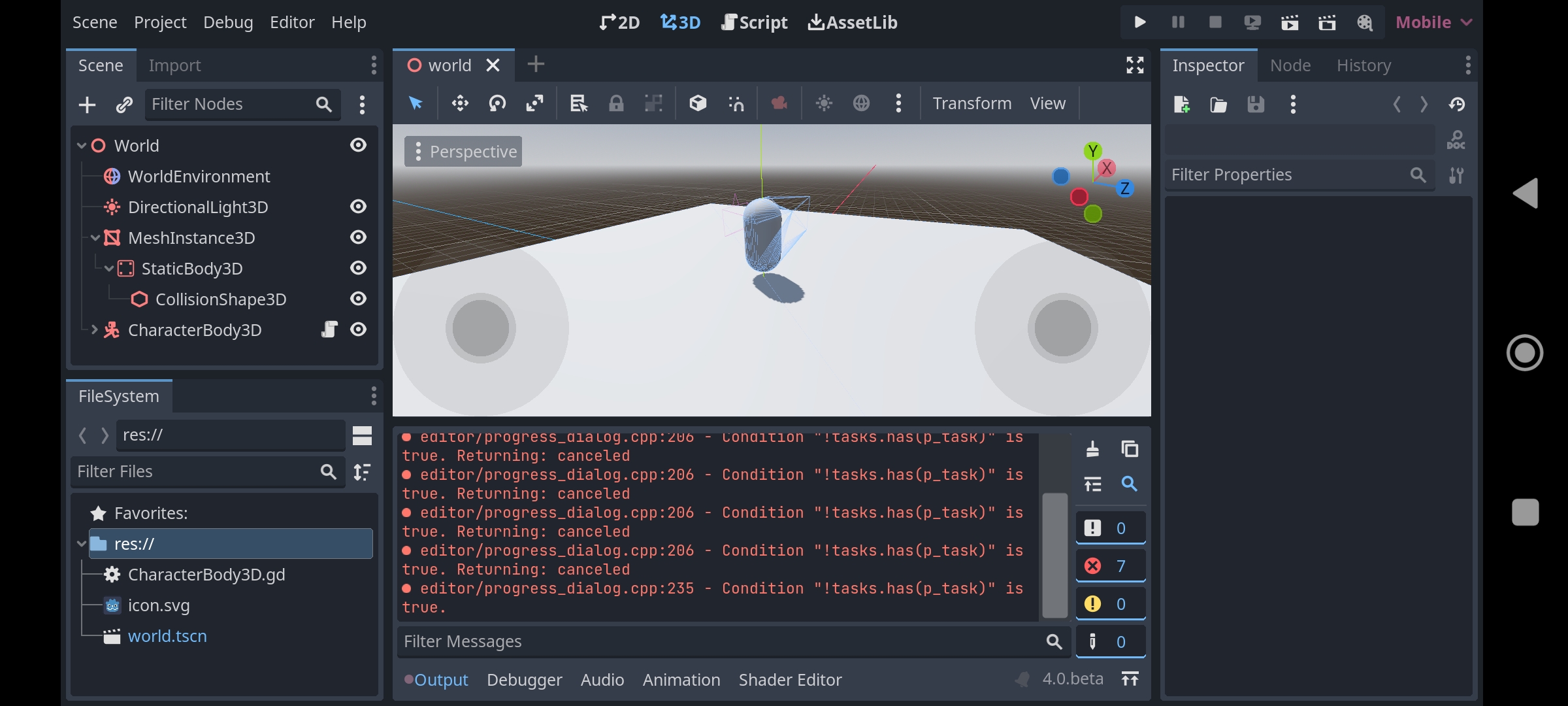 Saving any scene on godot v4 beta 17 (google play version) · Issue #73101 · godotengine/godot ...