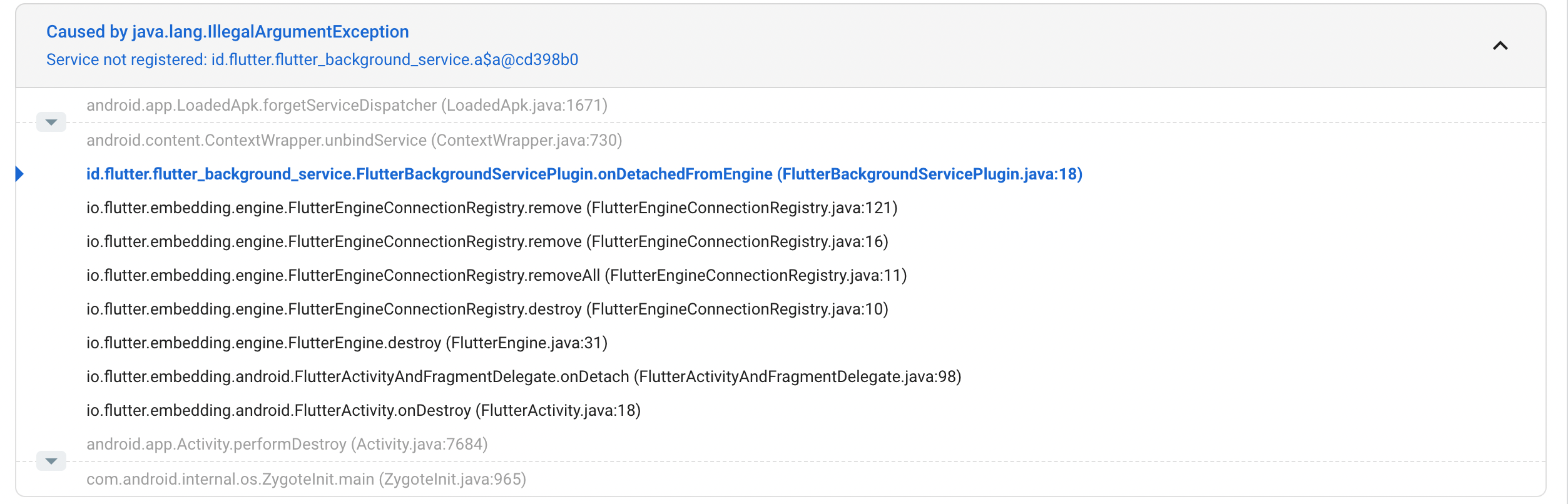 Crash On Android · Issue 218 · Ekasetiawansflutterbackgroundservice