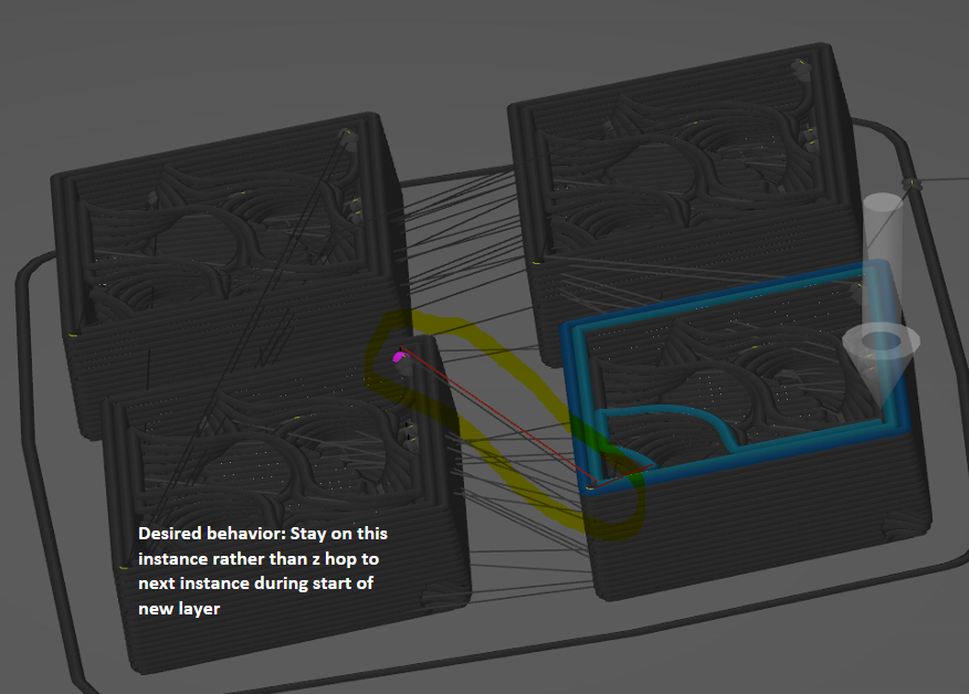 Layer-by-Layer Printing Inefficiencies and Stringing with Multiple Parts · Issue #3499 ...