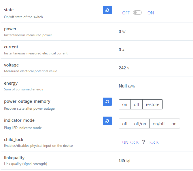 Device with Zigbee model 'TS011F' and manufacturer name '_TZ3000 ...