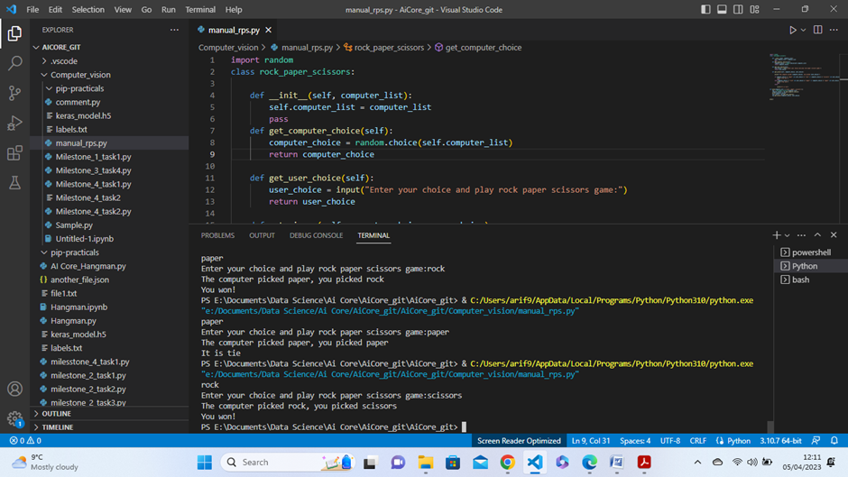 GitHub - arif9011/rock-paper-scissors