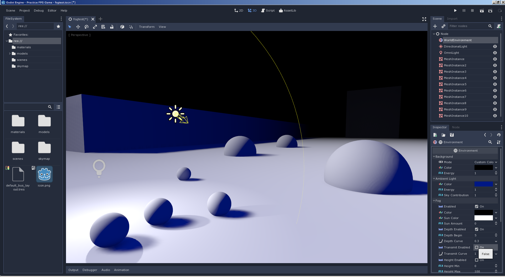 Fog appears to add color to distance rather than fade distance to color ...