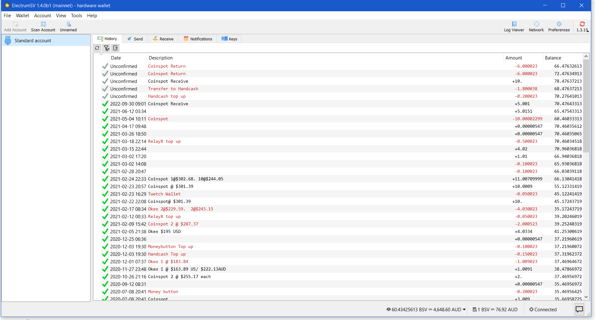 Wallet refresh issue. · Issue #975 · electrumsv/electrumsv · GitHub