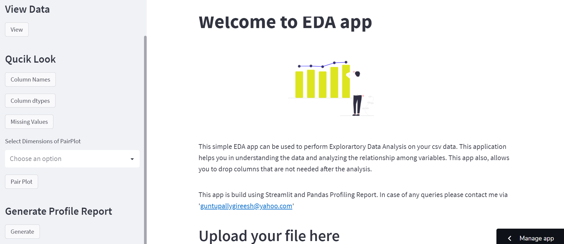 GitHub - Gireesh-Guntupalli/Streamlit-EDA-App