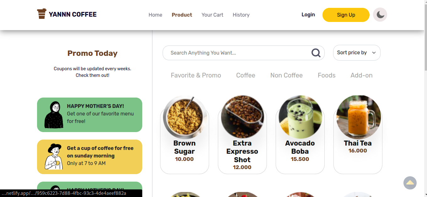 GitHub - ryanagungsamudra/YANNN-COFFEE-SHOP: Coffee Shop is a website application for ordering ...
