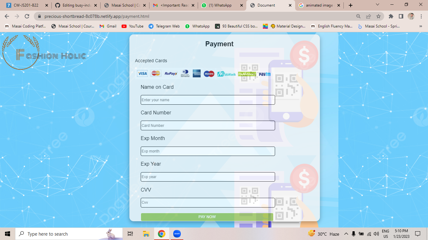 GitHub - Mbhure/busy-industry-7181: fashion Holic Webpage