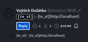 New message parser fails to render markdown-formatted links with underscores in the description ...