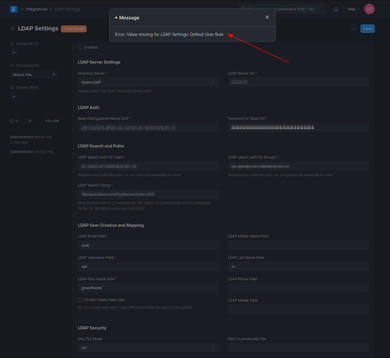 Can't add LDAP server due to missing field at FE · Issue #19702 · frappe/frappe · GitHub