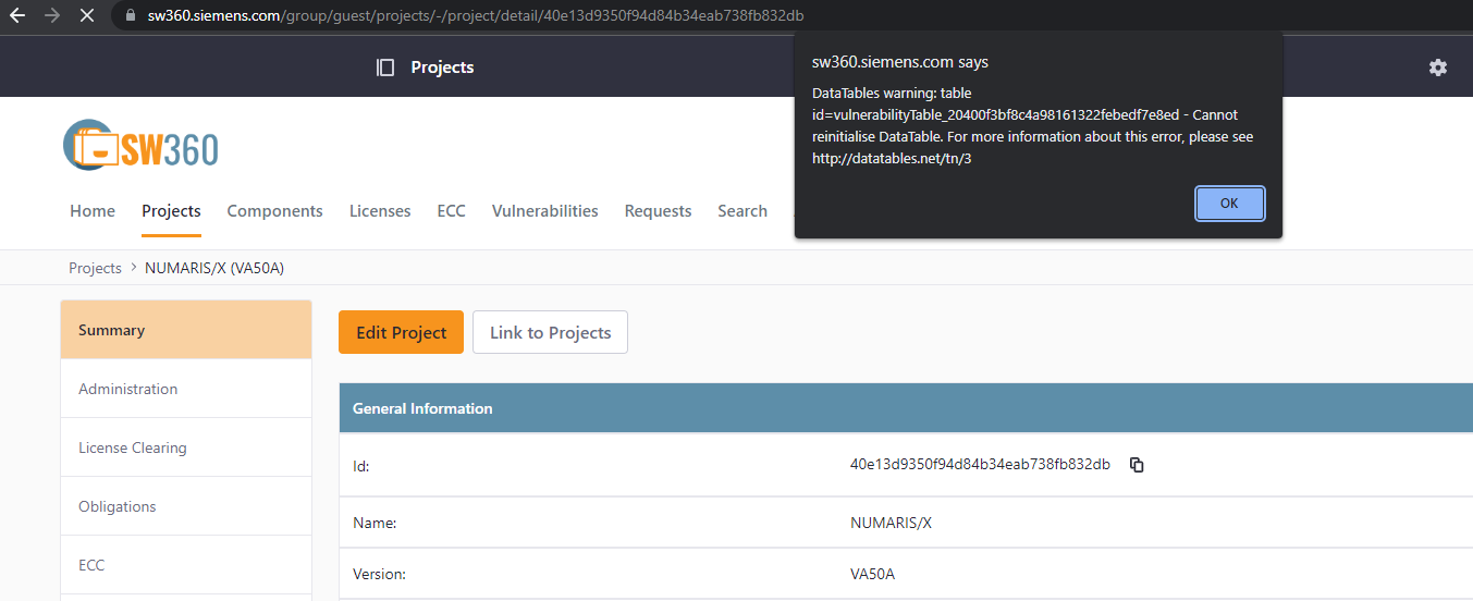 Vulnerability pop up while loading projects with multiple common sub-projects · Issue #1704 ...