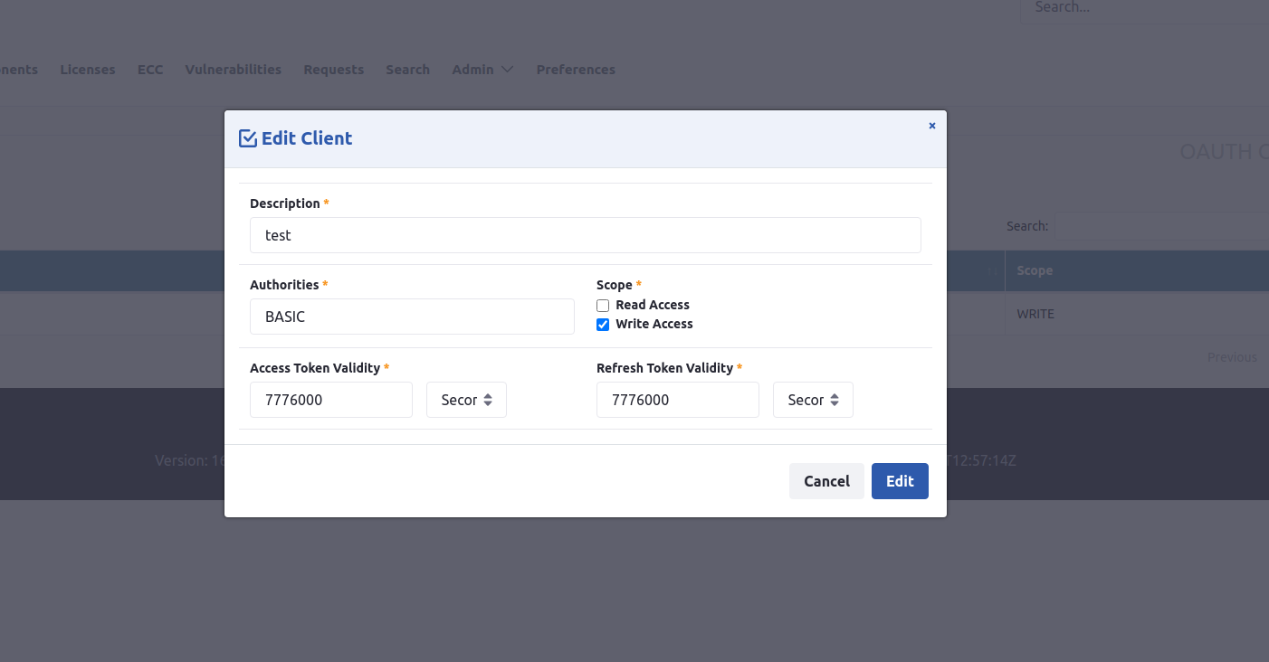 Change 'Edit' to 'Update' in Edit Client modal in OAuth Client for Admin portlet · Issue #1724 ...