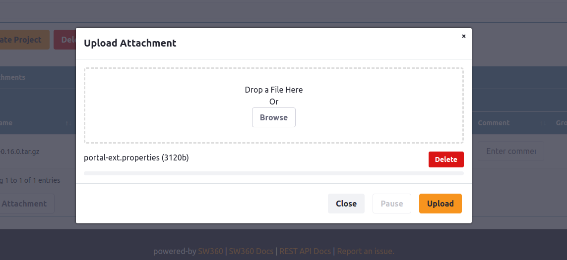Empty progress bar in Upload Attachment modal · Issue #1745 · eclipse ...