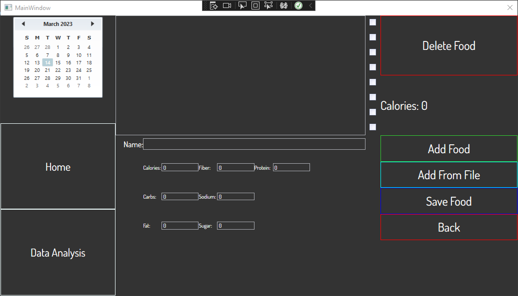 GitHub - MajorMilk/Calorie-Counter-and-Database: Allows a user to input ...