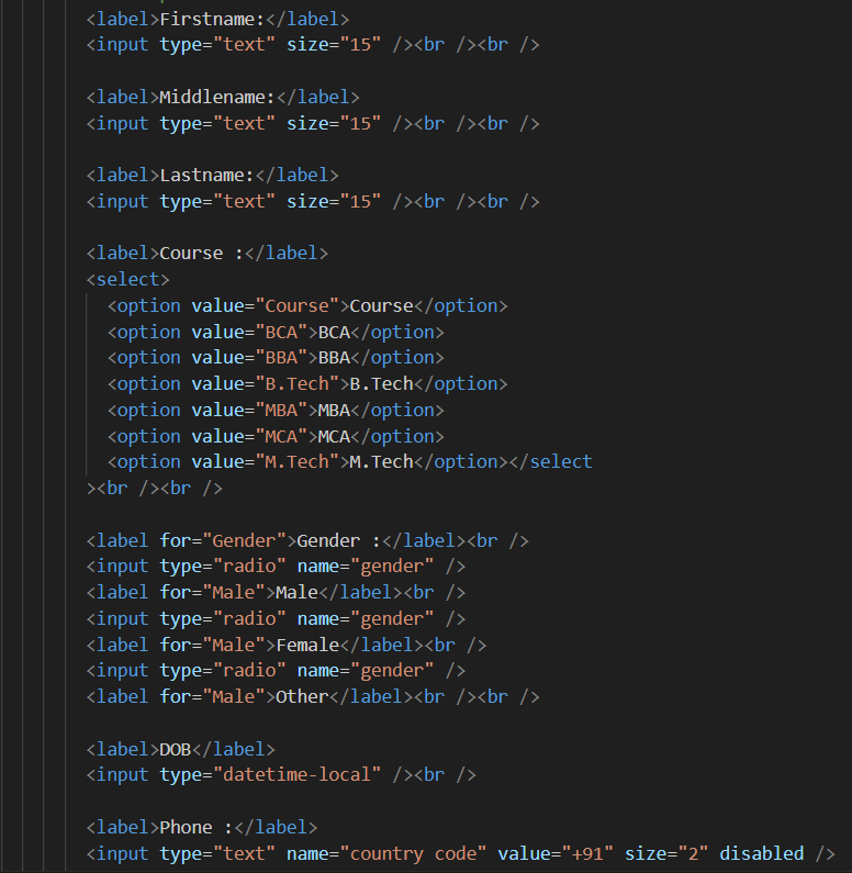 GitHub - Karan9927/formAssignment