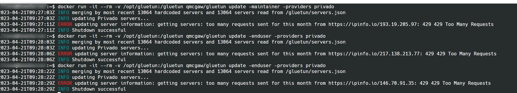 Bug: outdated Privado VPN servers · Issue #1534 · qdm12/gluetun · GitHub