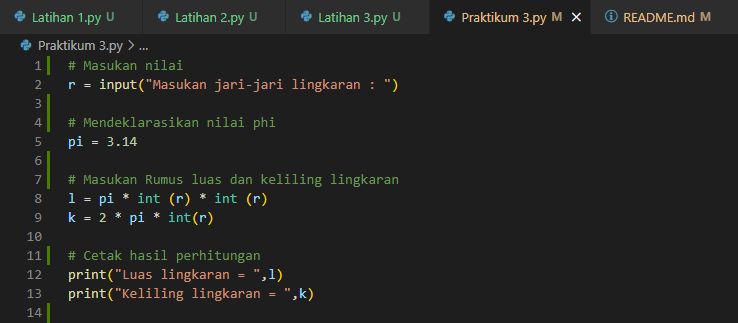 GitHub - RafiMlnf/Praktikum-3: Repository ini dibuat untuk tugas pertemuan 6 (Praktikum 3)