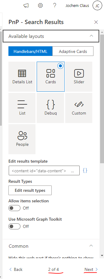 PnP - Search Results web part - configuration not going to 3 and 4 pages · Issue #2440 ...