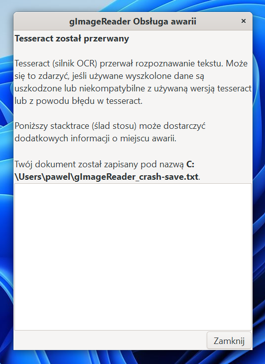 Failure with the dictionary of the Polish language · Issue #650 · manisandro/gImageReader · GitHub