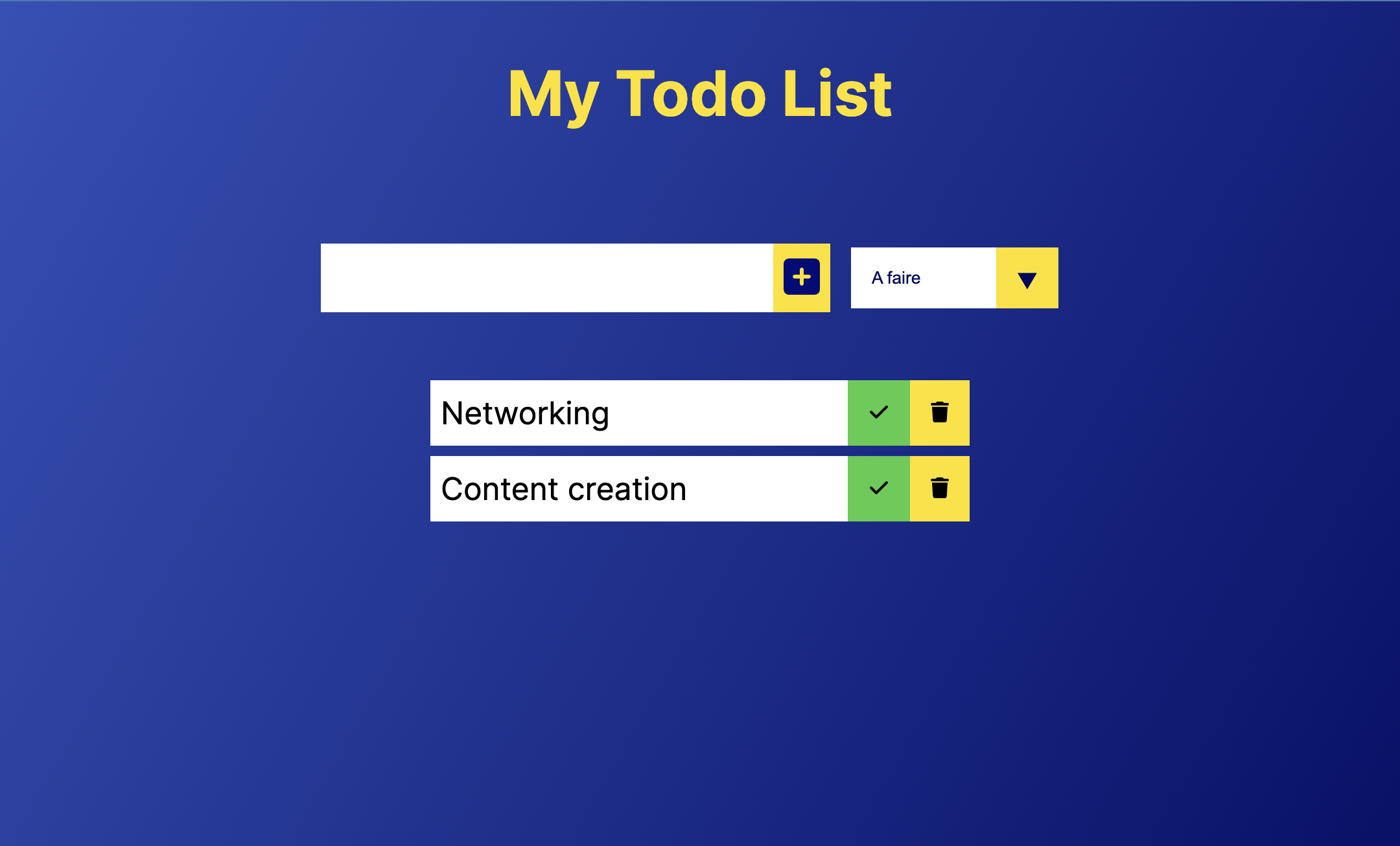 GitHub - sebcriado/Todo-list: A simple TodoList made in JavaScript, create with a tutorial made ...