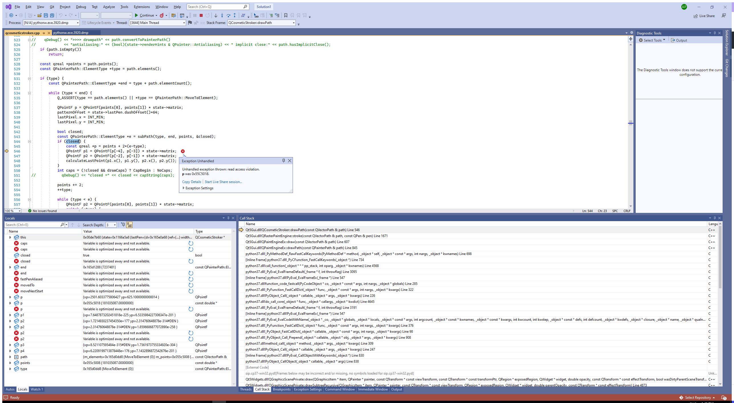 Crash When Frequently Updating Graph Including Nan And Connect Is Set To Finite · Issue 2486 