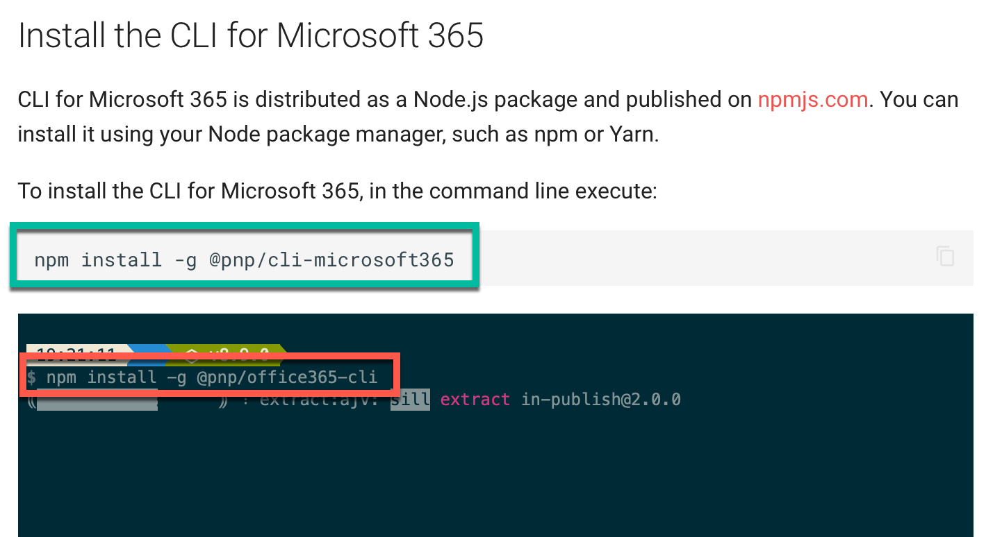 [Documentation]: Out of date asciicinema video on `Installing the CLI` page · Issue #2663 · pnp ...