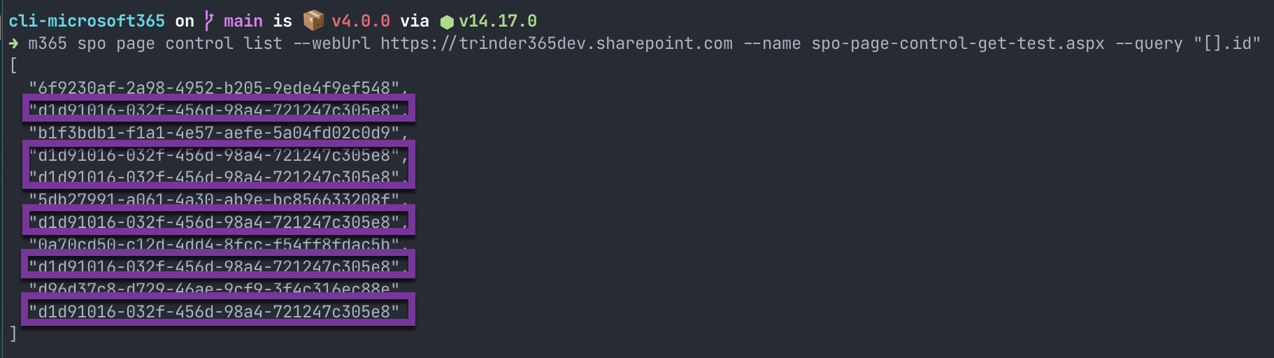 Bug report: "m365 spo page control list" lists wrong control id's · Issue #2667 · pnp/cli ...