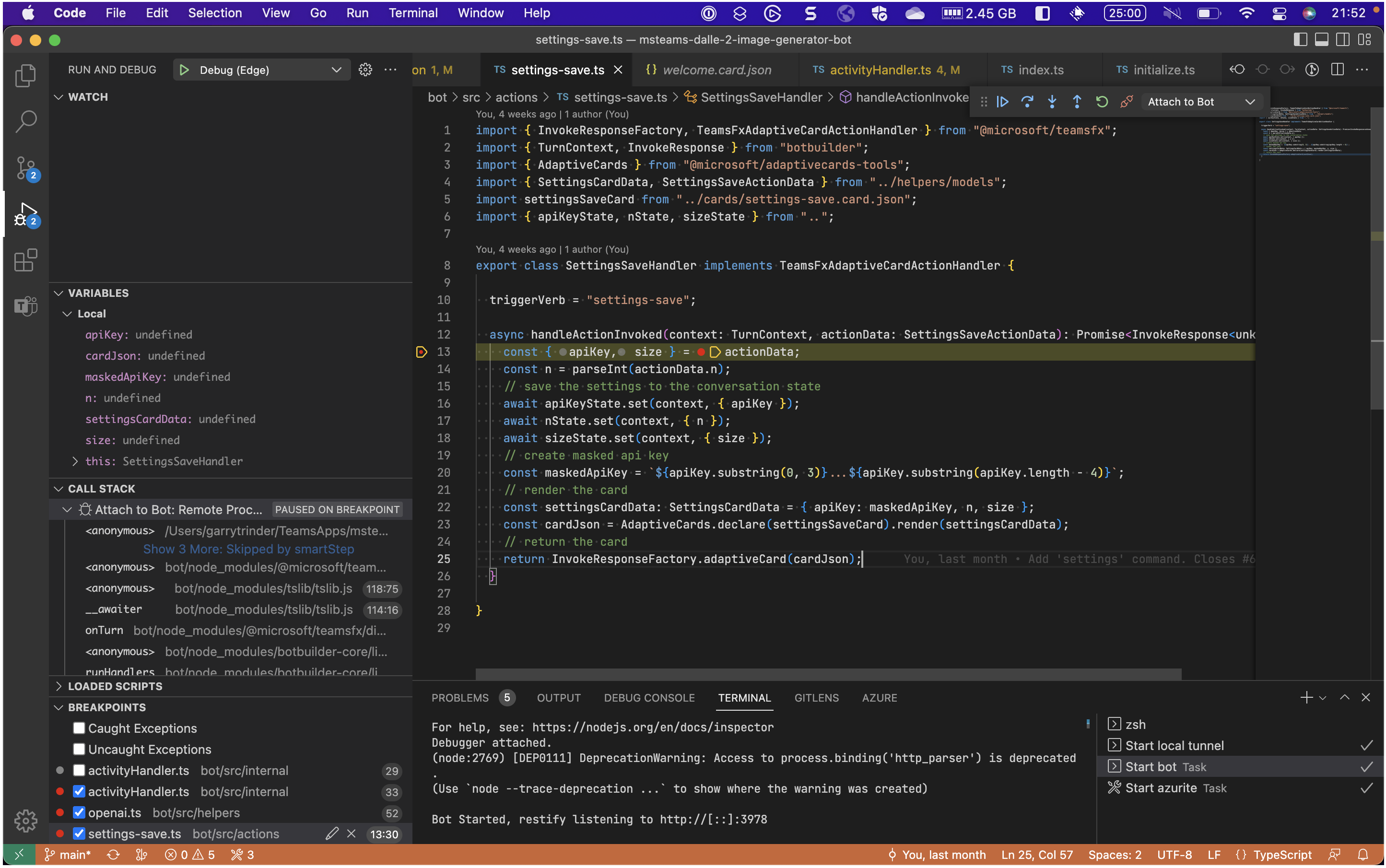 [BUG]: Error thrown submitting settings card on iOS · Issue #22 ...