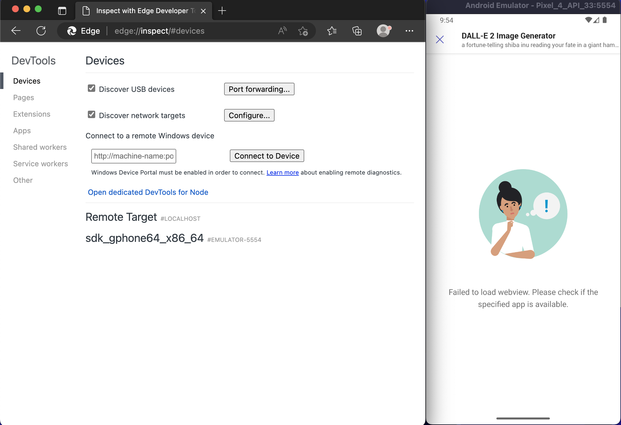 [Task Module]: Android - Failed to load web view · Issue #1582 ...