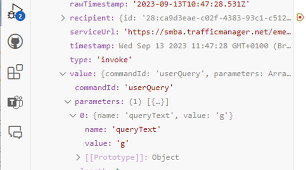 [Bug]: Message Extension - query.parameters. Issue · Issue #618 · microsoft/teams-ai · GitHub
