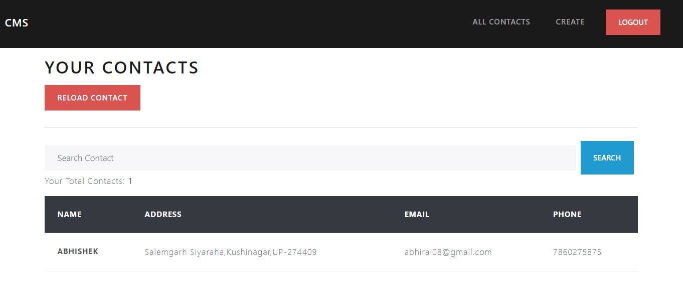 GitHub - abhirai240102/CMS-Frontend: Contact Management System Frontend ...