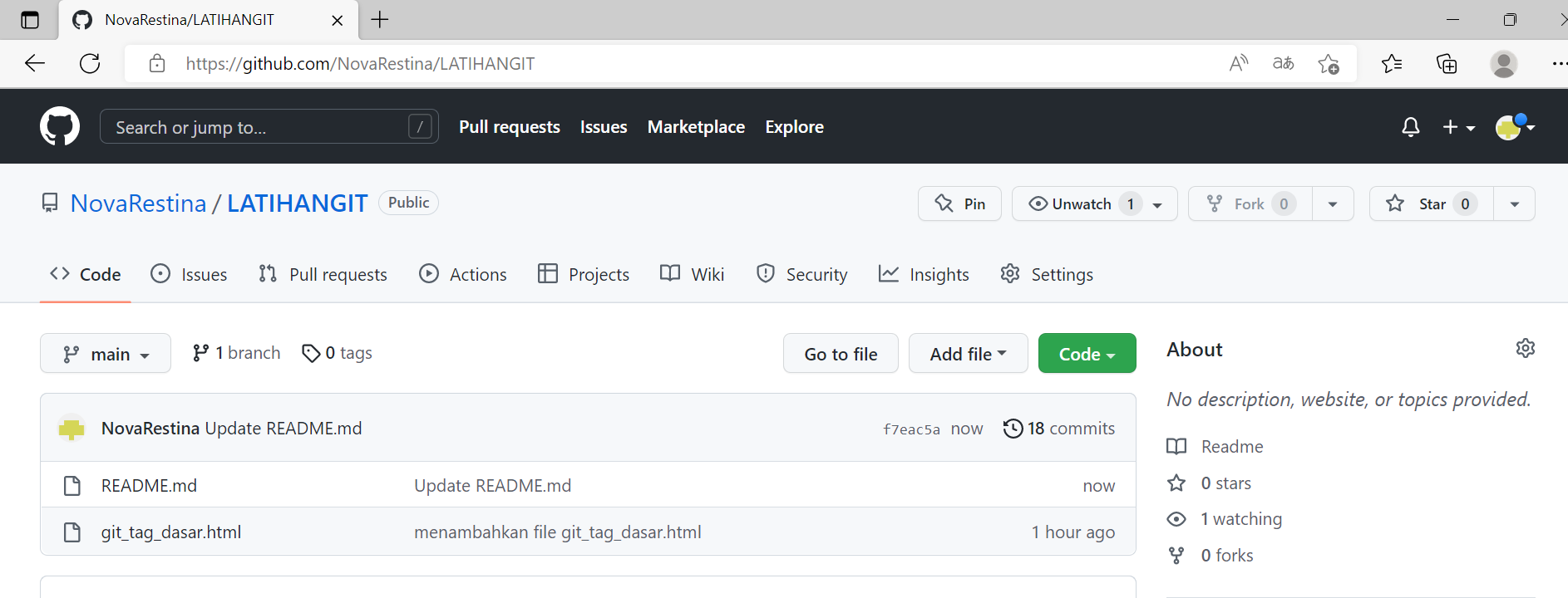 GitHub - NovaRestina/LATIHANGIT
