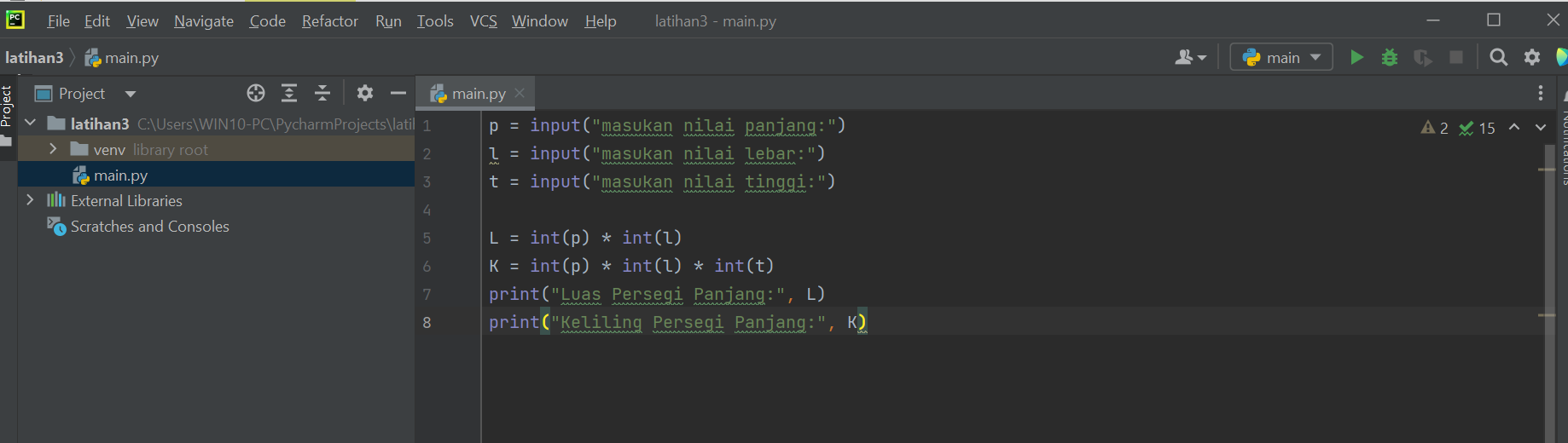 GitHub - NovaRestina/Latihan3py