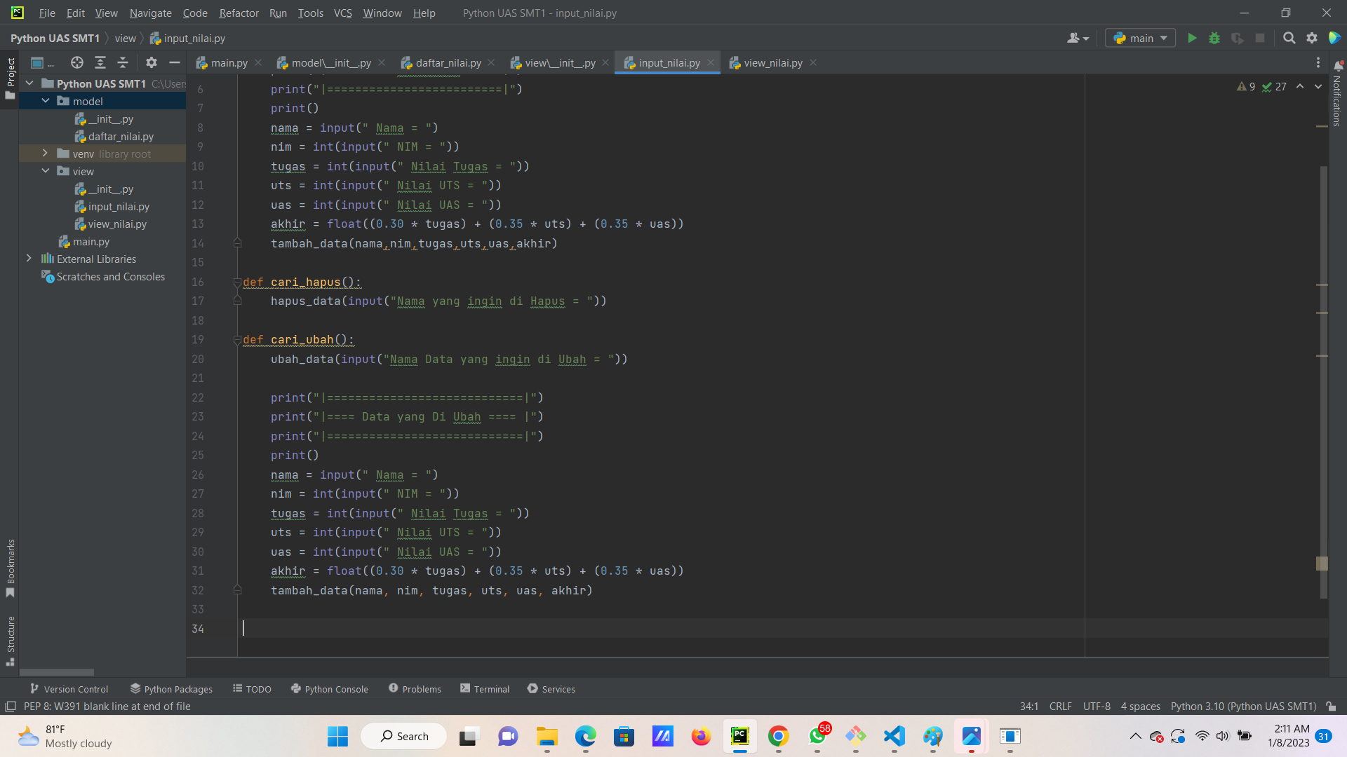 GitHub - NovaRestina/UAS