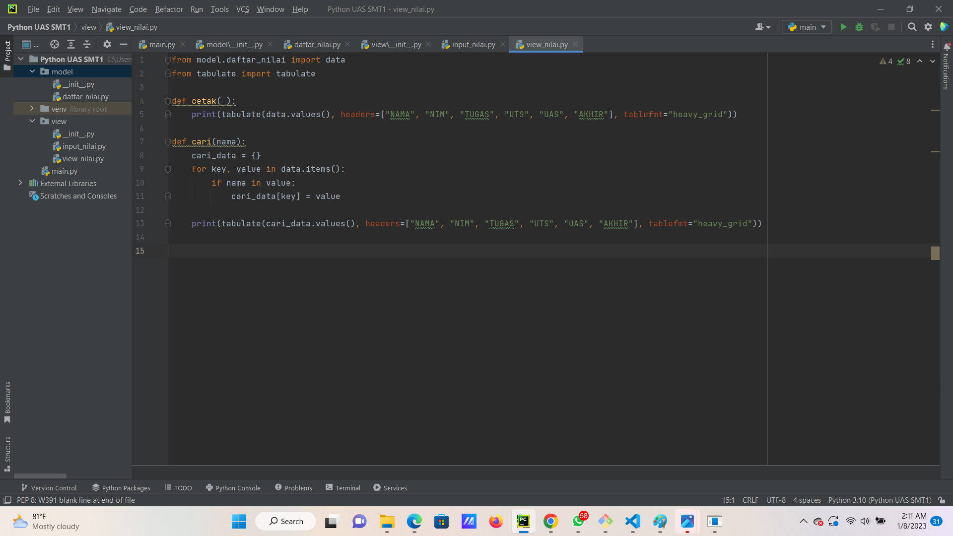 GitHub - NovaRestina/UAS