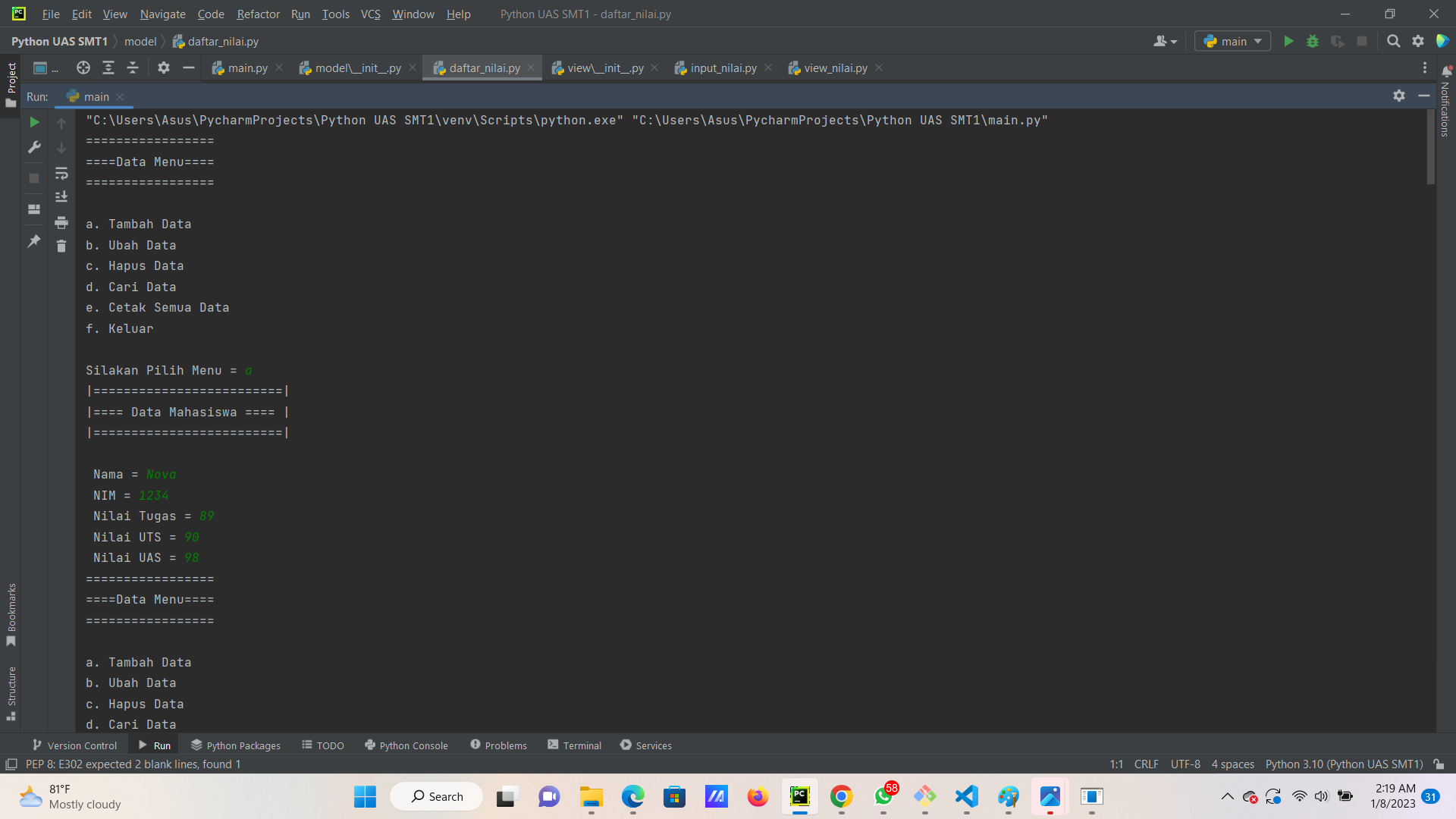 GitHub - NovaRestina/UAS