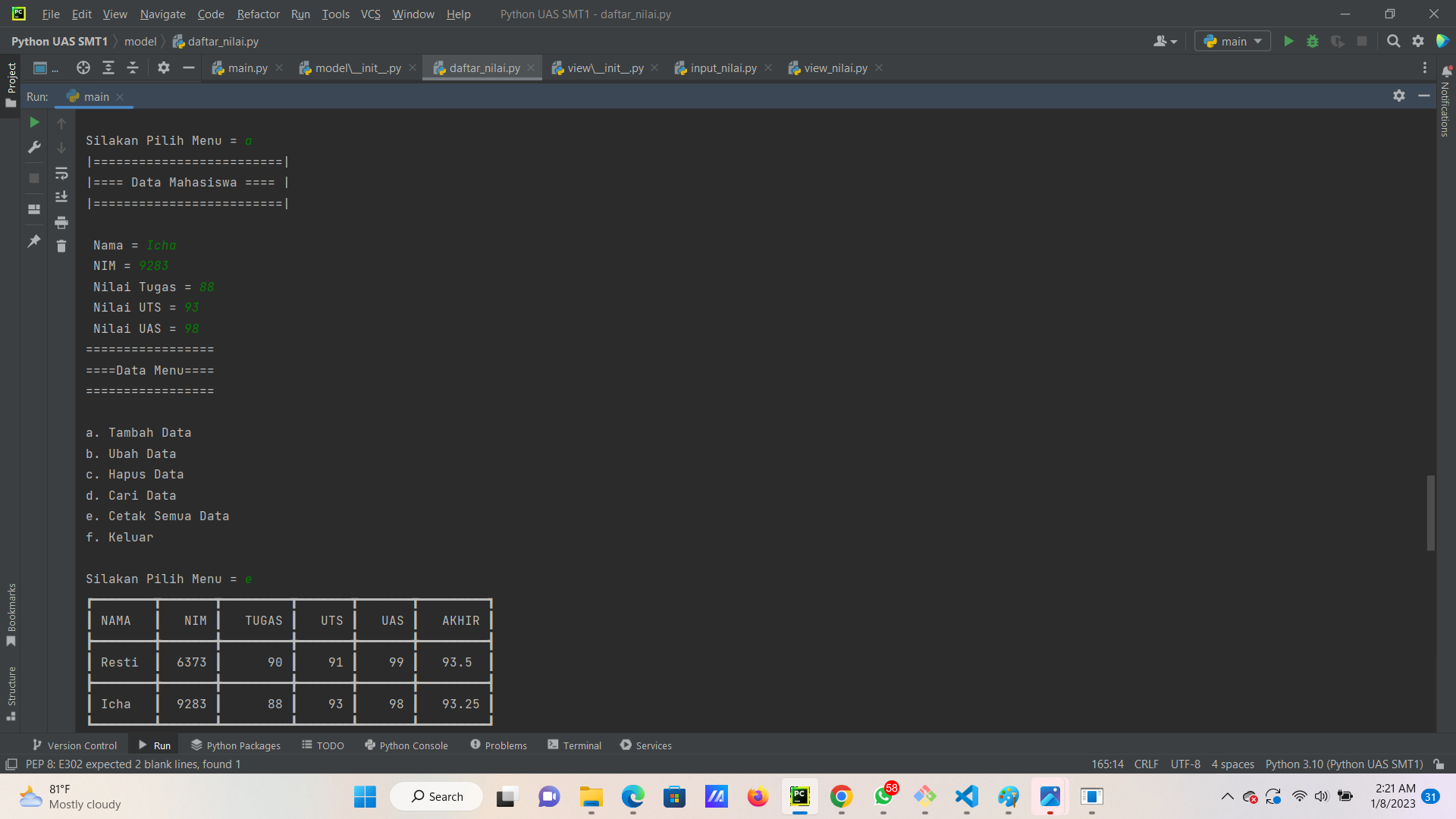 GitHub - NovaRestina/UAS