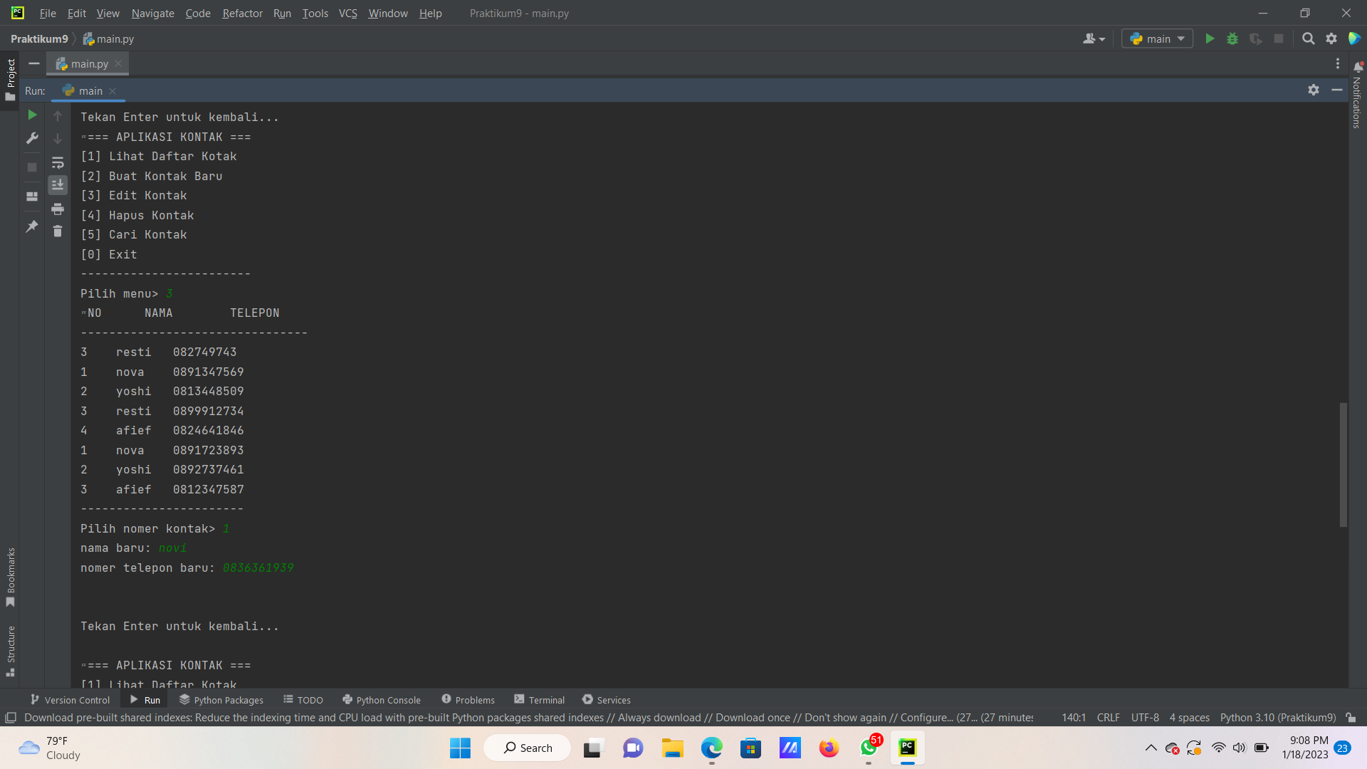 GitHub - NovaRestina/Praktikum-9