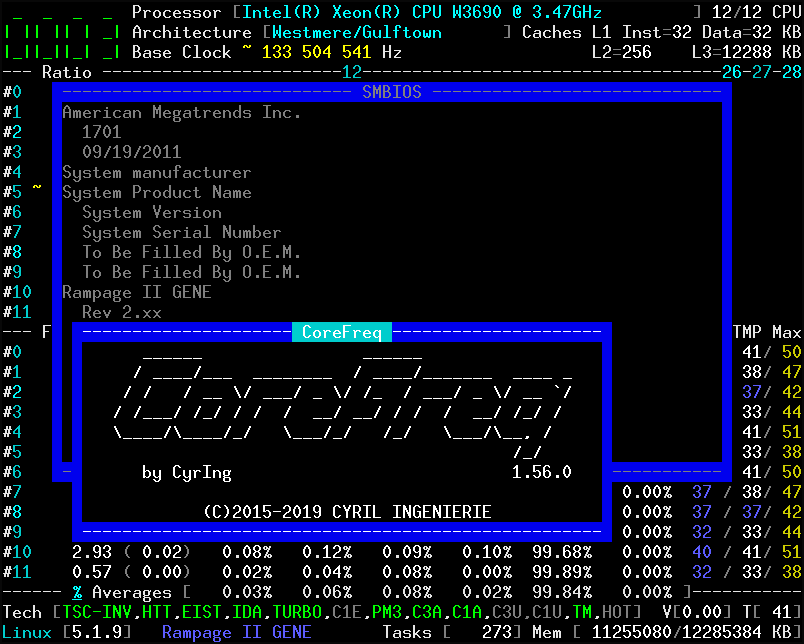 SMBIOS values inconsistency between manufacturers · Issue #127 · cyring/CoreFreq · GitHub
