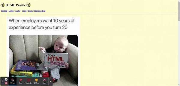 Github Rubidiarubiohtml Semantic Html Code Practice 