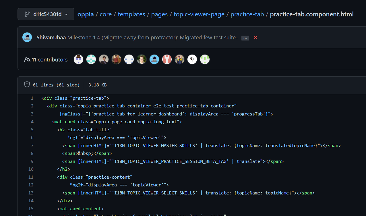 Bug No Heading 1 Tags Seen In Practice Tab For Any Exploration · Issue 17211 · Oppiaoppia