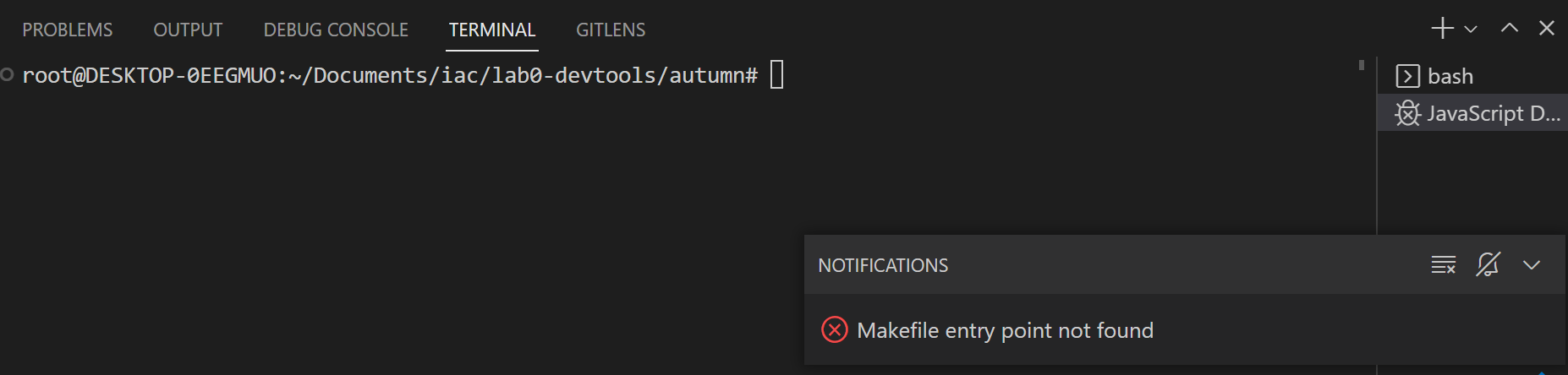 makefile entry point not found · Issue #5 · EIE2-IAC-Labs/Lab0-devtools · GitHub