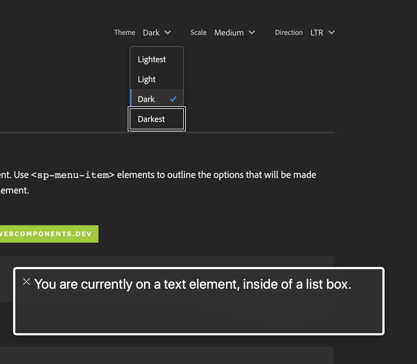 picker/action-menu/split-button menus should be modal by default ...