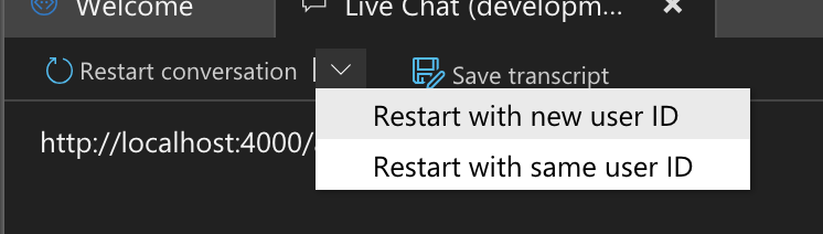 Inconsistent User ID for "Restart Conversation" · Issue #1448 · microsoft/BotFramework-Emulator ...