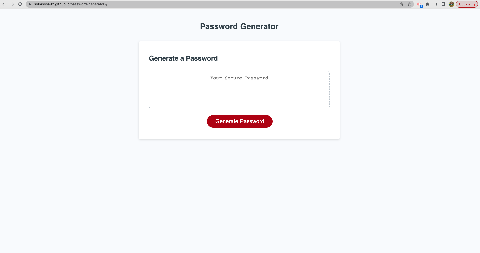 GitHub - sofiasosa92/password-generator-: In this challenge i was asked to create a password ...