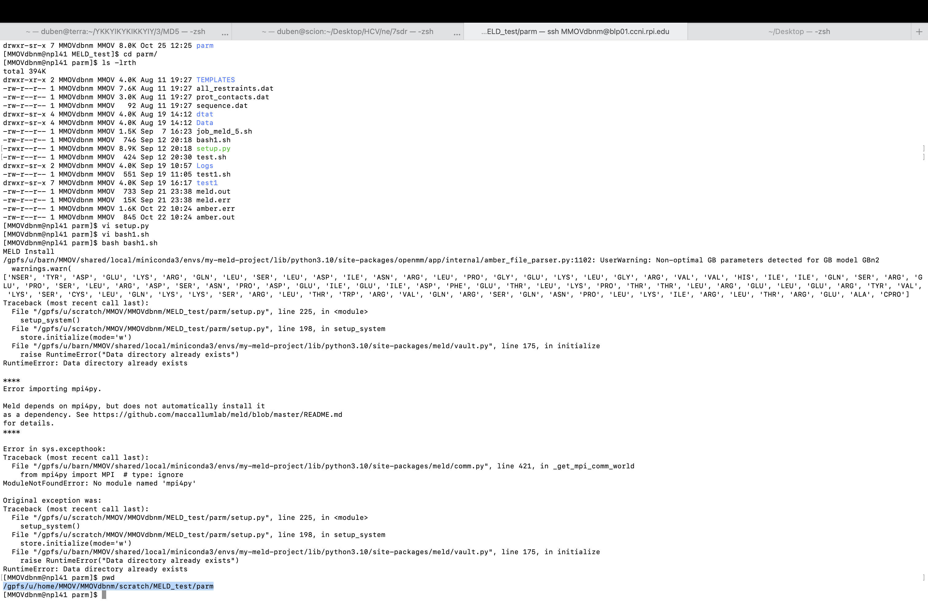 Issue Running MELD · Issue #133 · maccallumlab/meld · GitHub