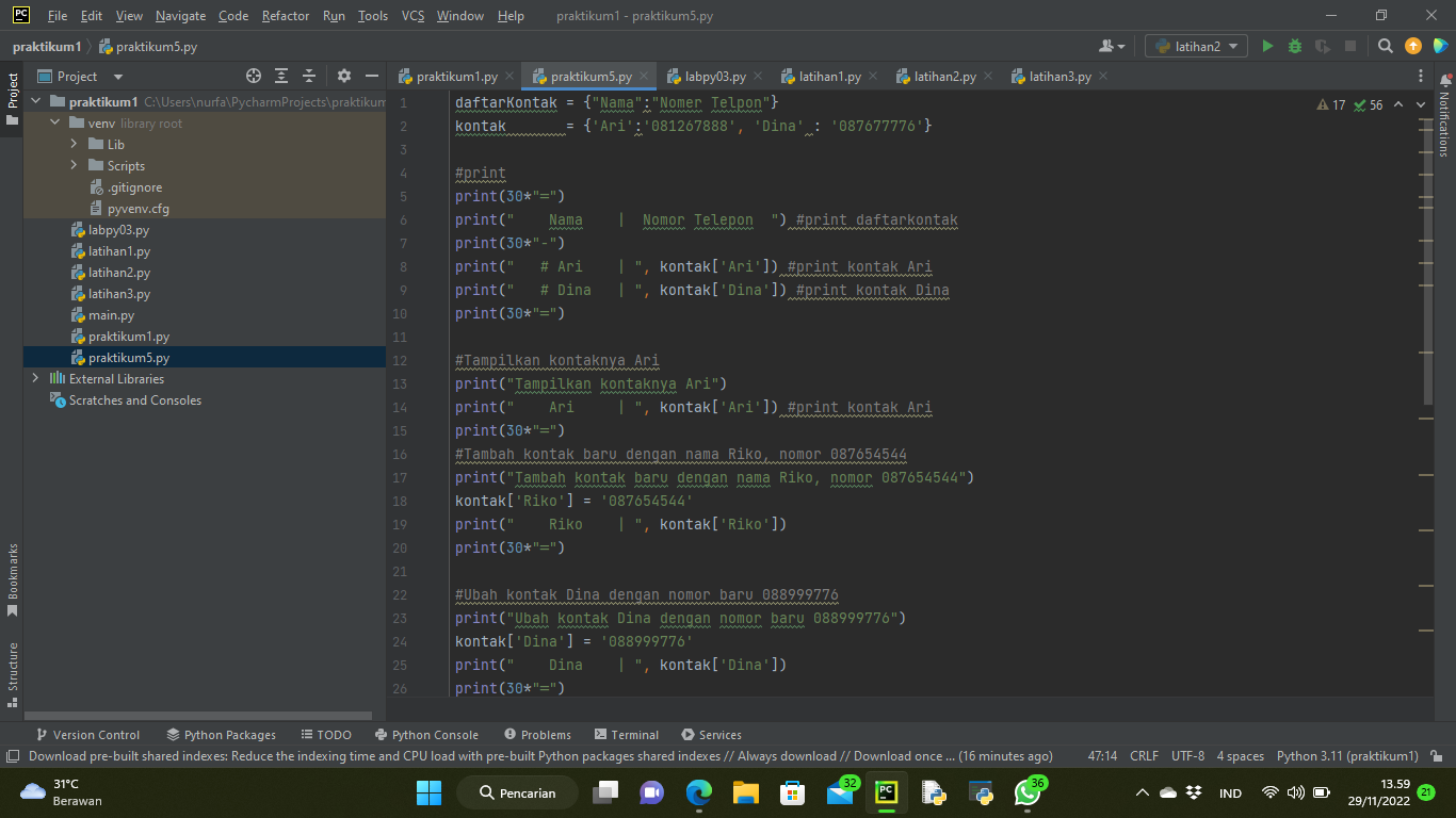 GitHub - Hilmyramzy/praktikum5