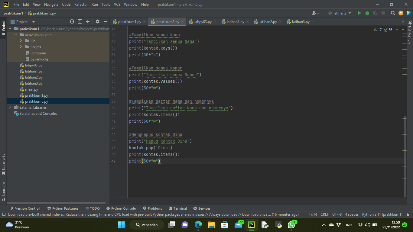 GitHub - Hilmyramzy/praktikum5