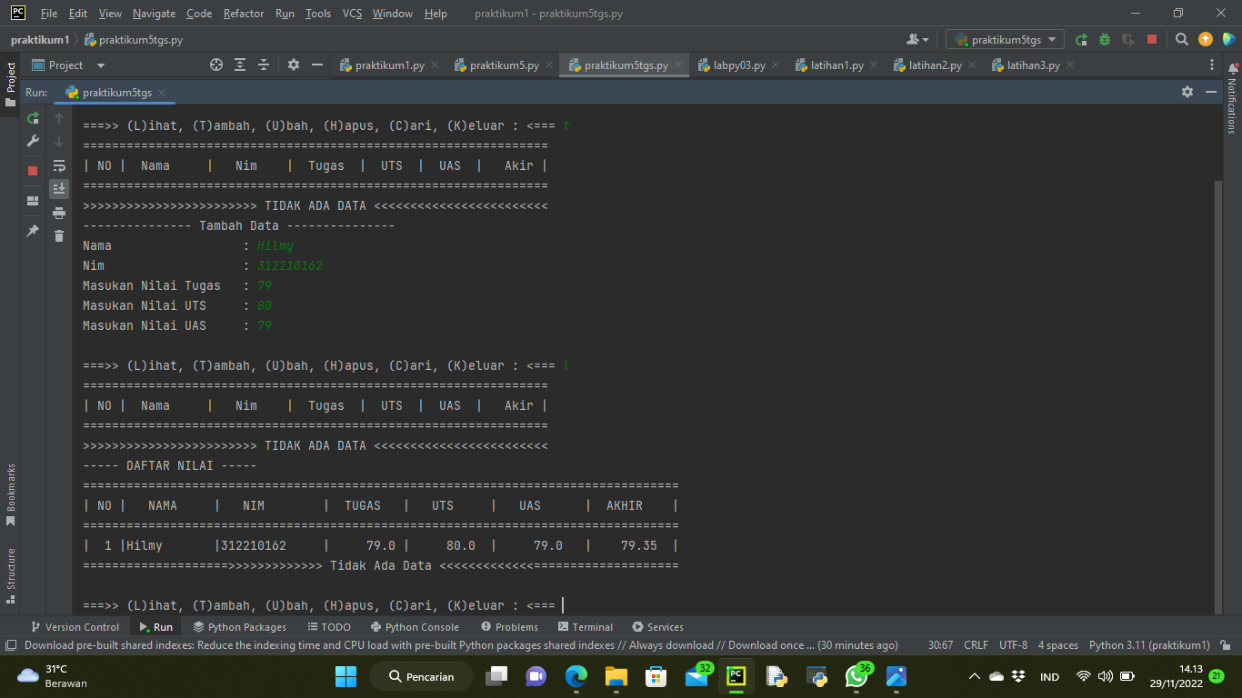 GitHub - Hilmyramzy/praktikum5