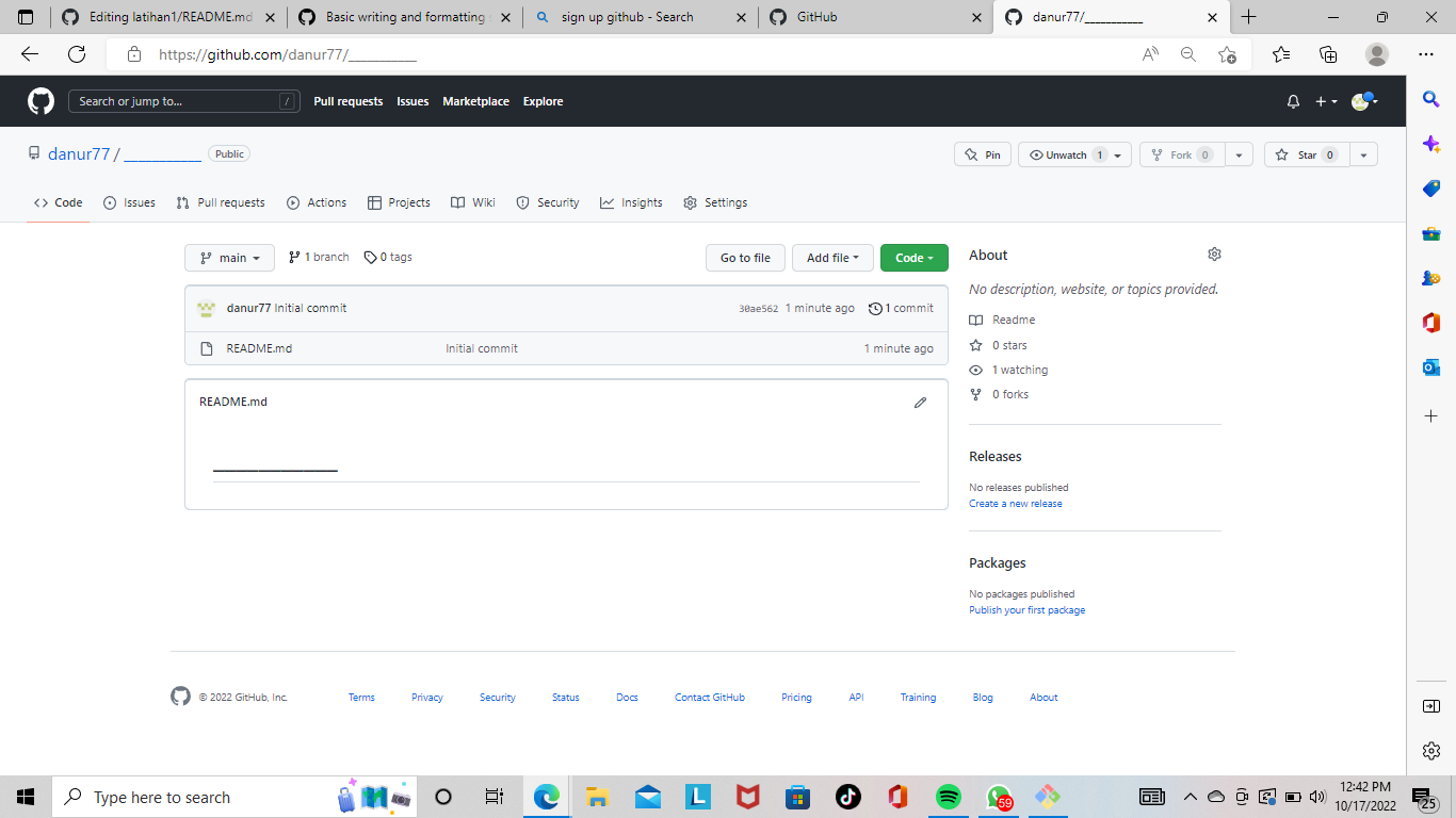 GitHub - namasayafrans/latihan1: mencoba belajar 2